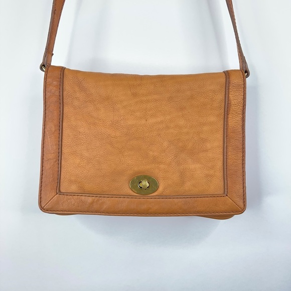 J. Crew | Bags | J Crew Leather Crossbody Bag Brown Adjustable Strap ...